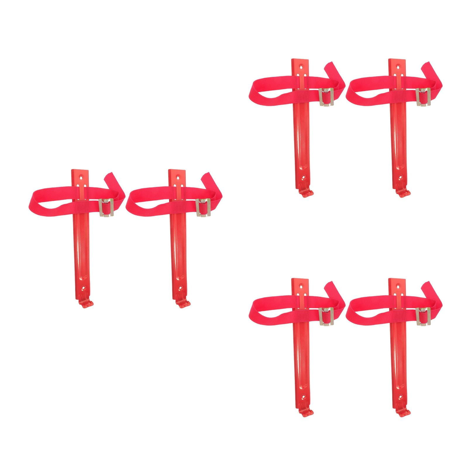 Hemoton 6 pcs Heavy-Duty Fire Extinguisher Wall Mount Bracket Iron Hook ...