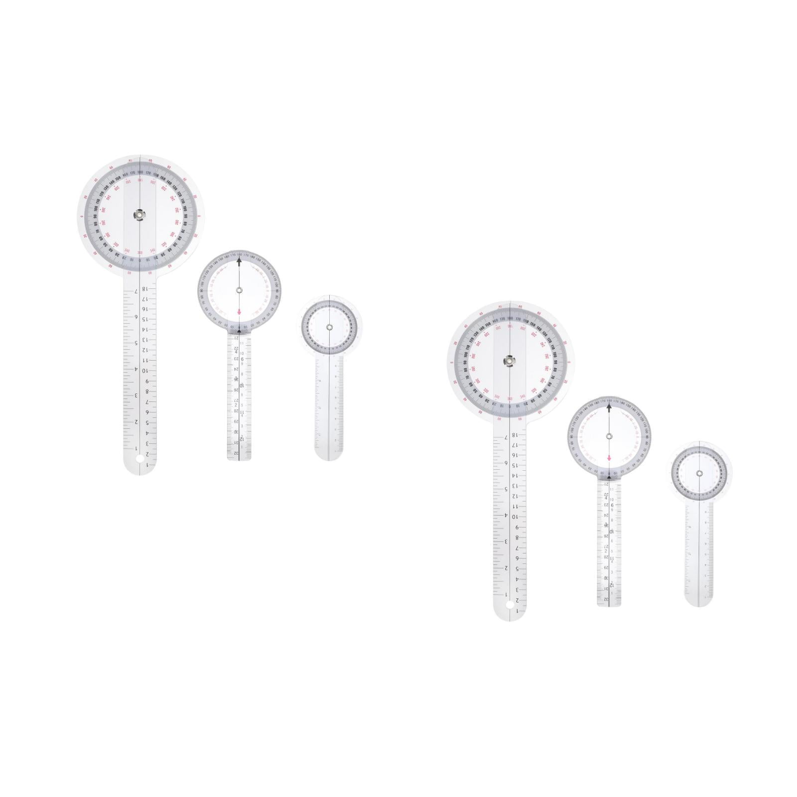 Hemoton 6 pcs Medical Plastic Angle Protractor Measuring Goniometer ...