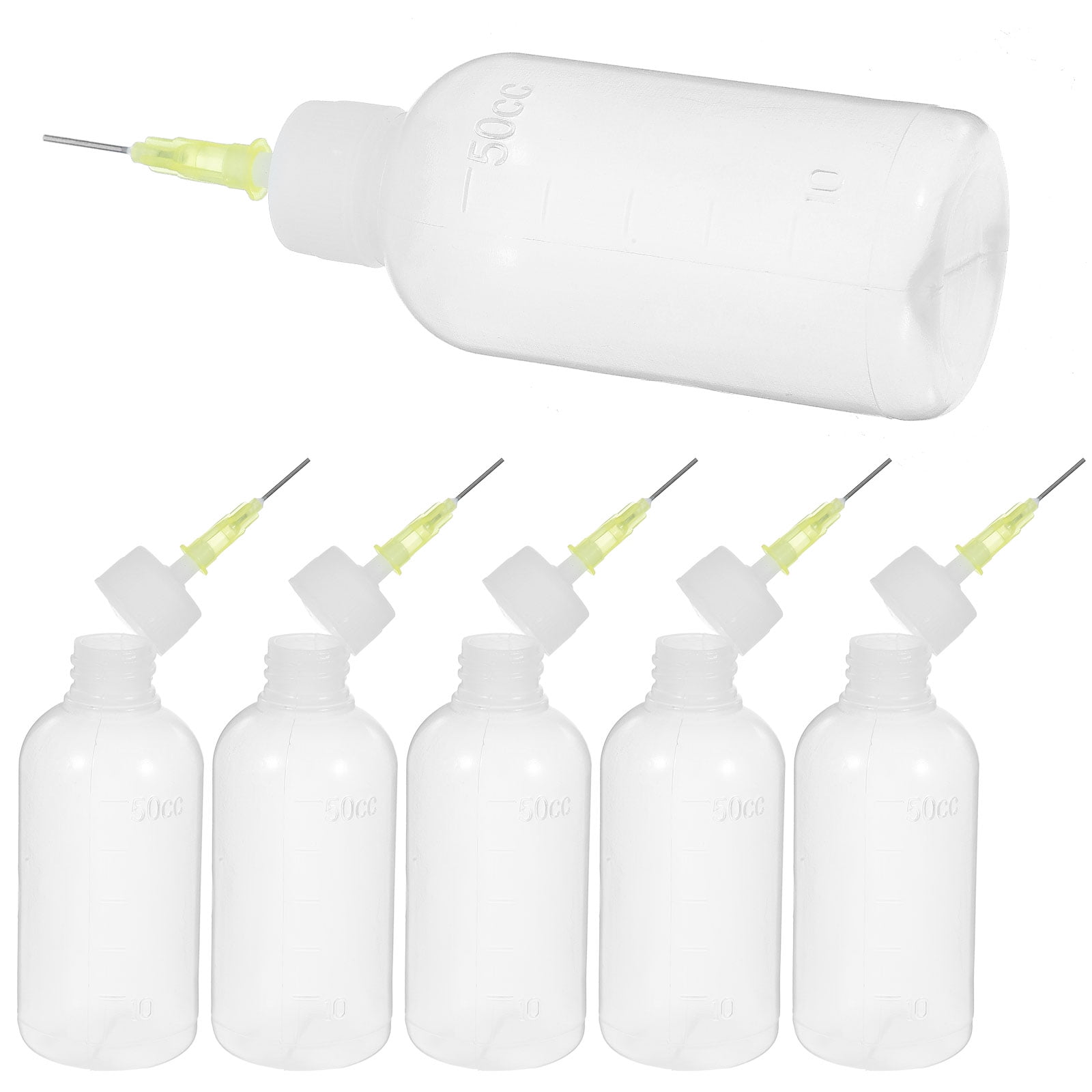 6 pcs Precision Needle Tip Applicator Glue Bottles Plastic Squeeze Containers - Walmart.com