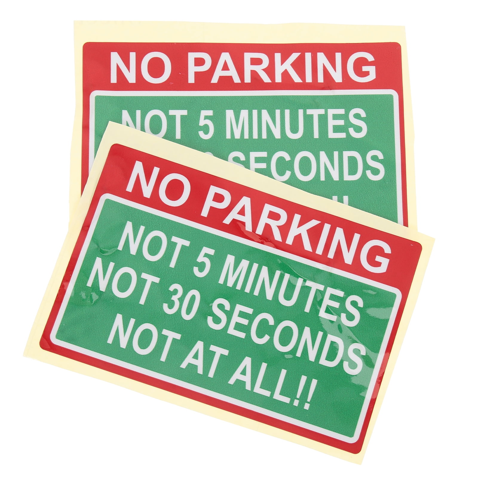 Hemoton 6 pcs Public No Parking Sign Vehicle Sticker Self-adhesive No ...