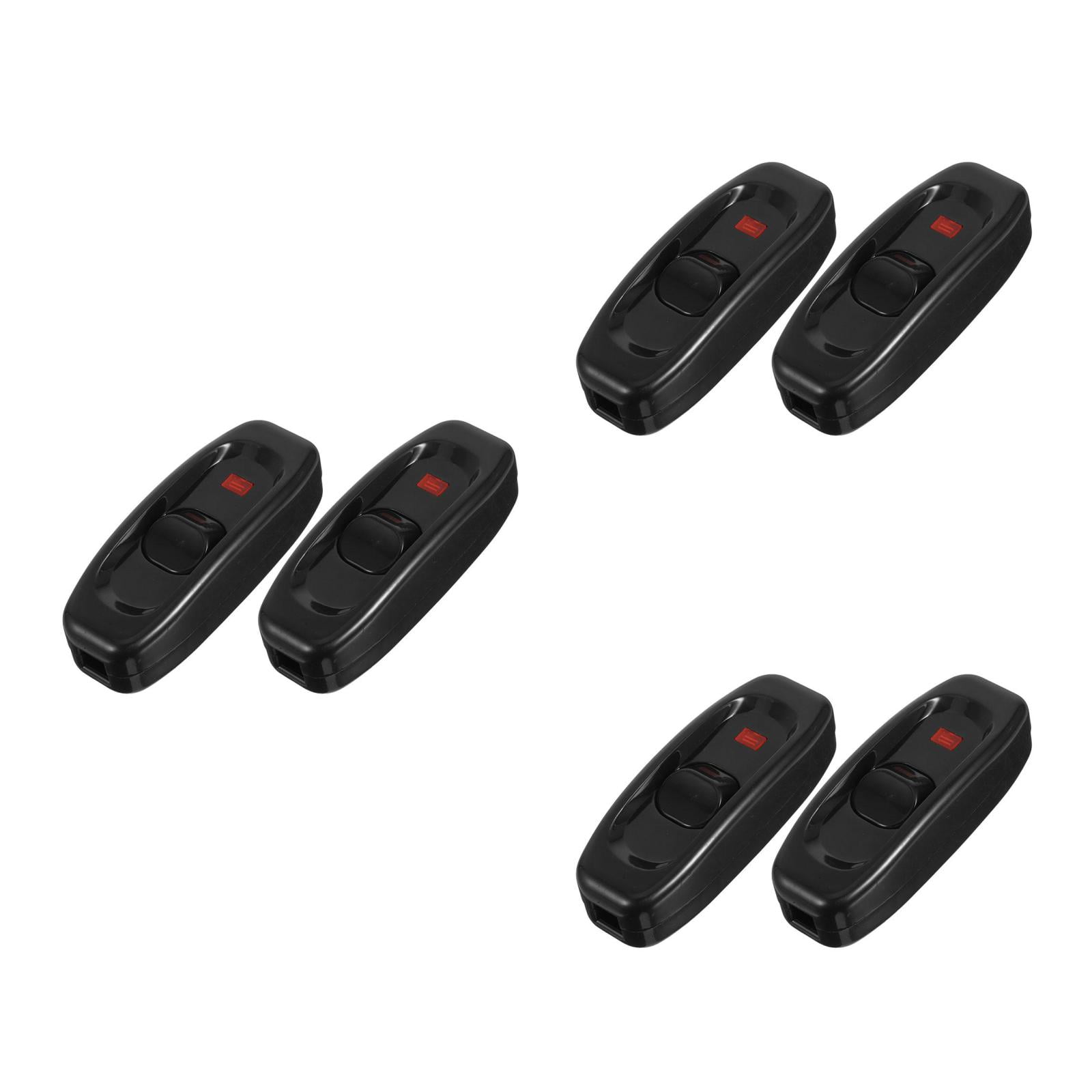 Hemoton 6 pcs Push Button Switch Replacement Inline Cord Switch Switch Replacement Inline Switch ...