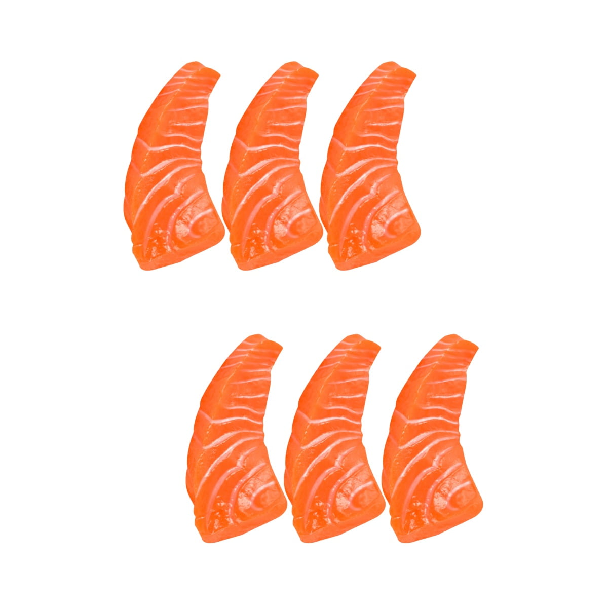 Hemoton 6 pcs Salmon Fillet Model Simulation Fake Salmon Slices Fake ...