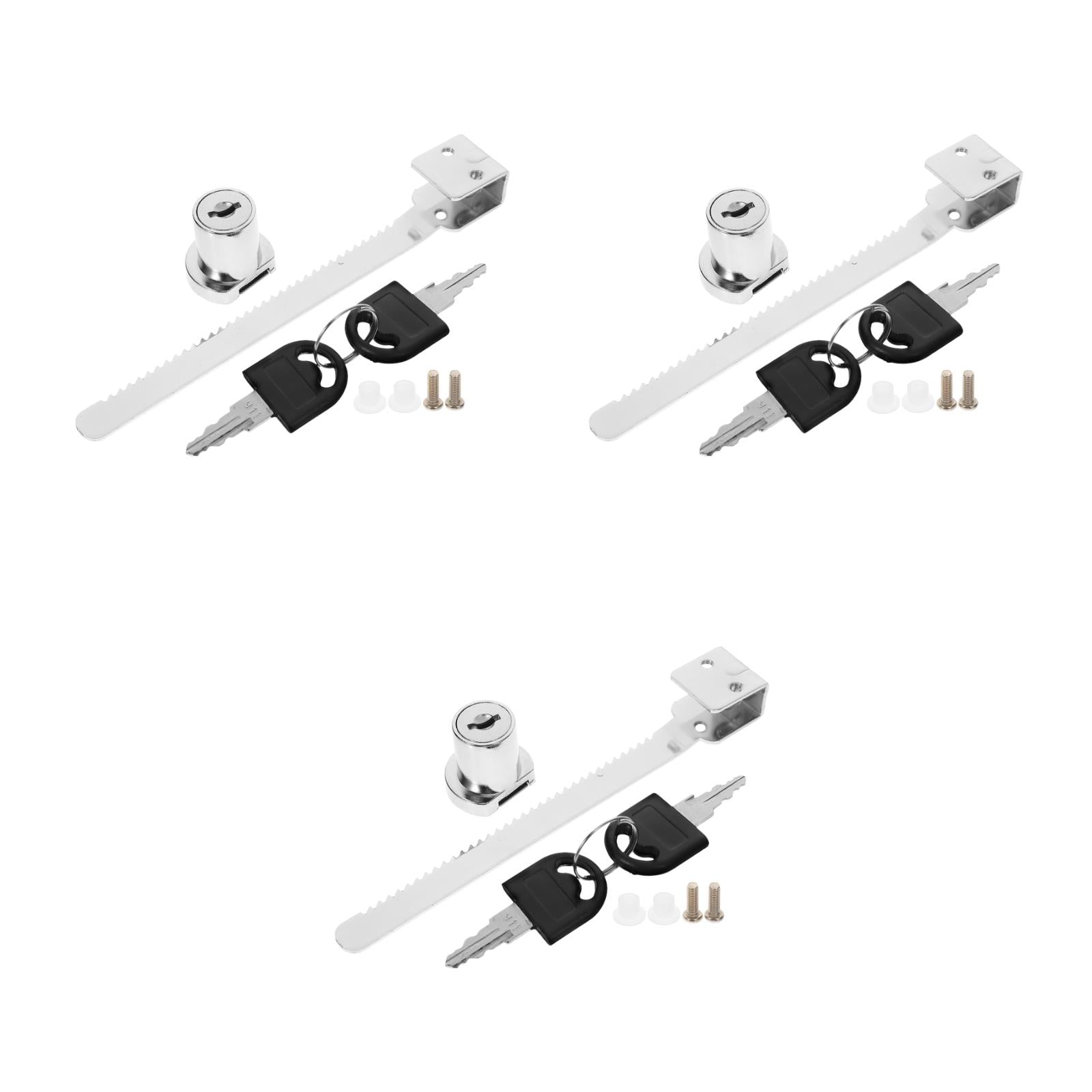 Hemoton 6 pcs Sliding Glass Door Lock Showcase Window Ratchet Lock ...