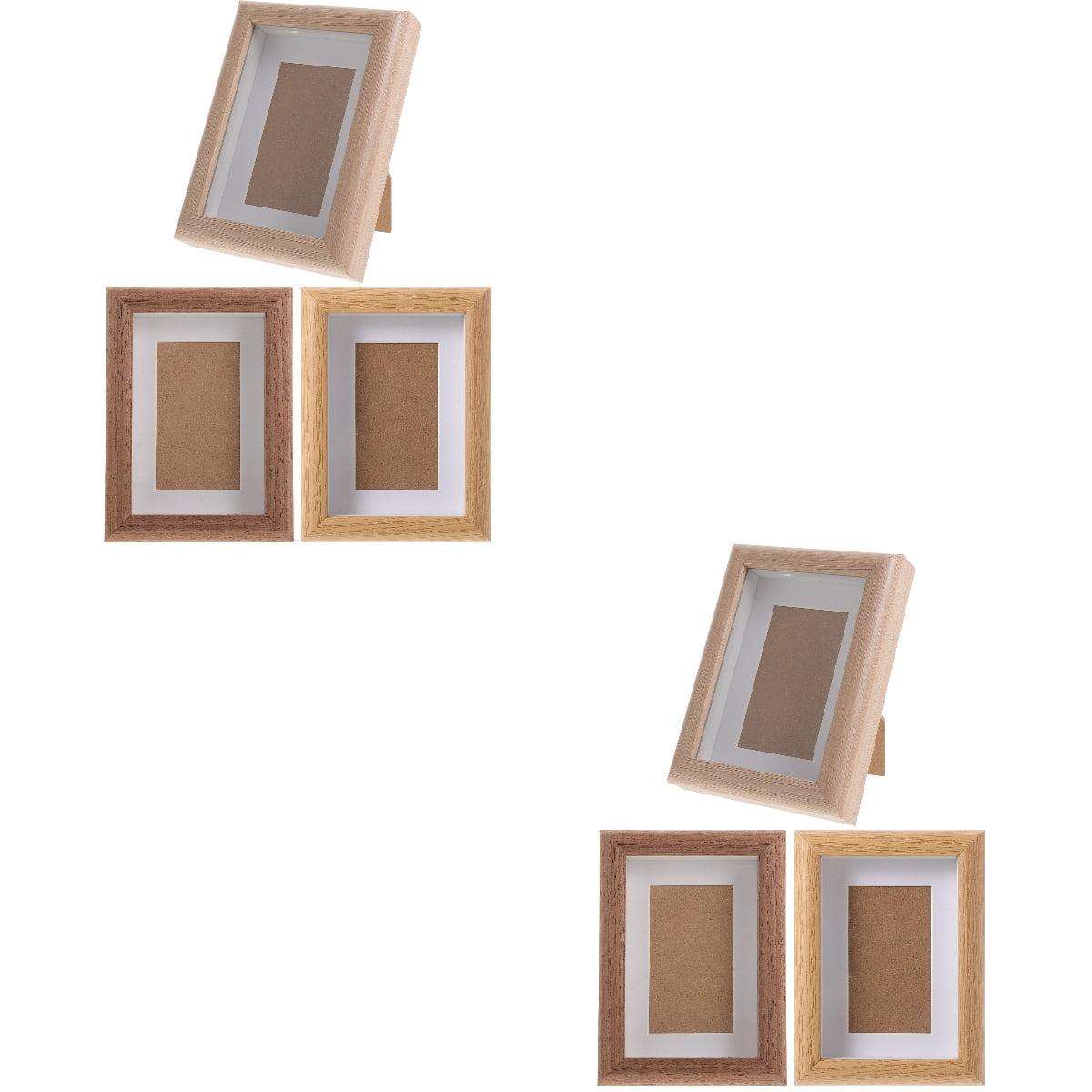 EXHUMKY Small Wooden Picture Frame Assorted Color for Desktop ...
