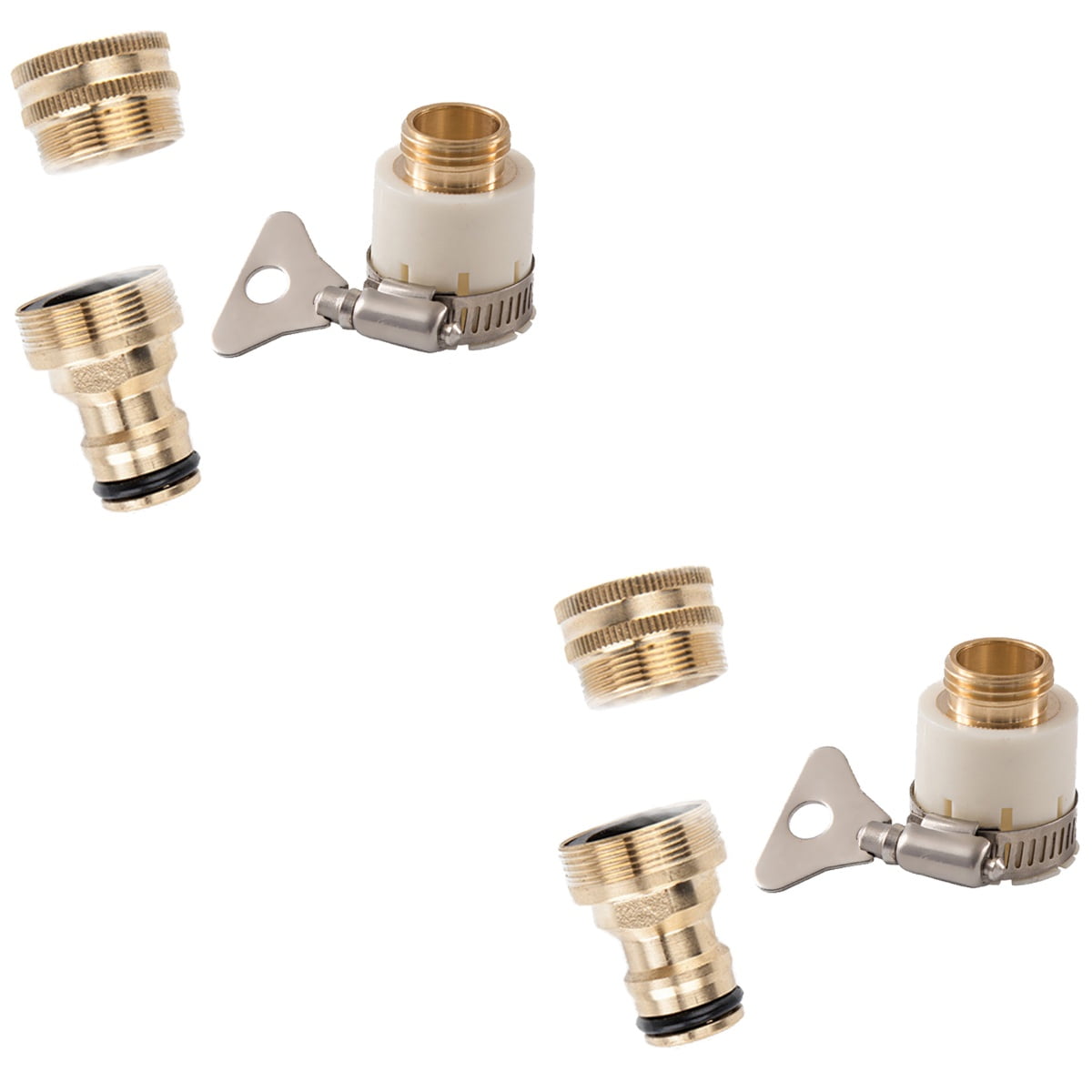 Hemoton 6 pcs Solid Quick Coupler Set High Press Connector Plug Female ...