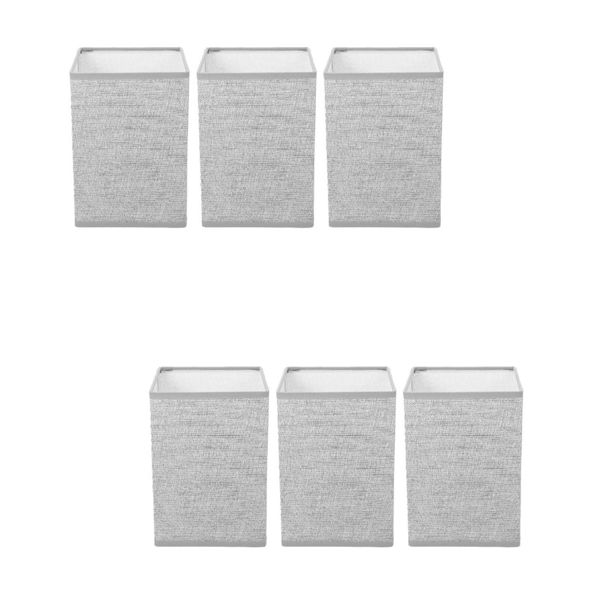 Hemoton 6 pcs Square Lampshades Linen Texture Lamp Shade Table Lamp ...