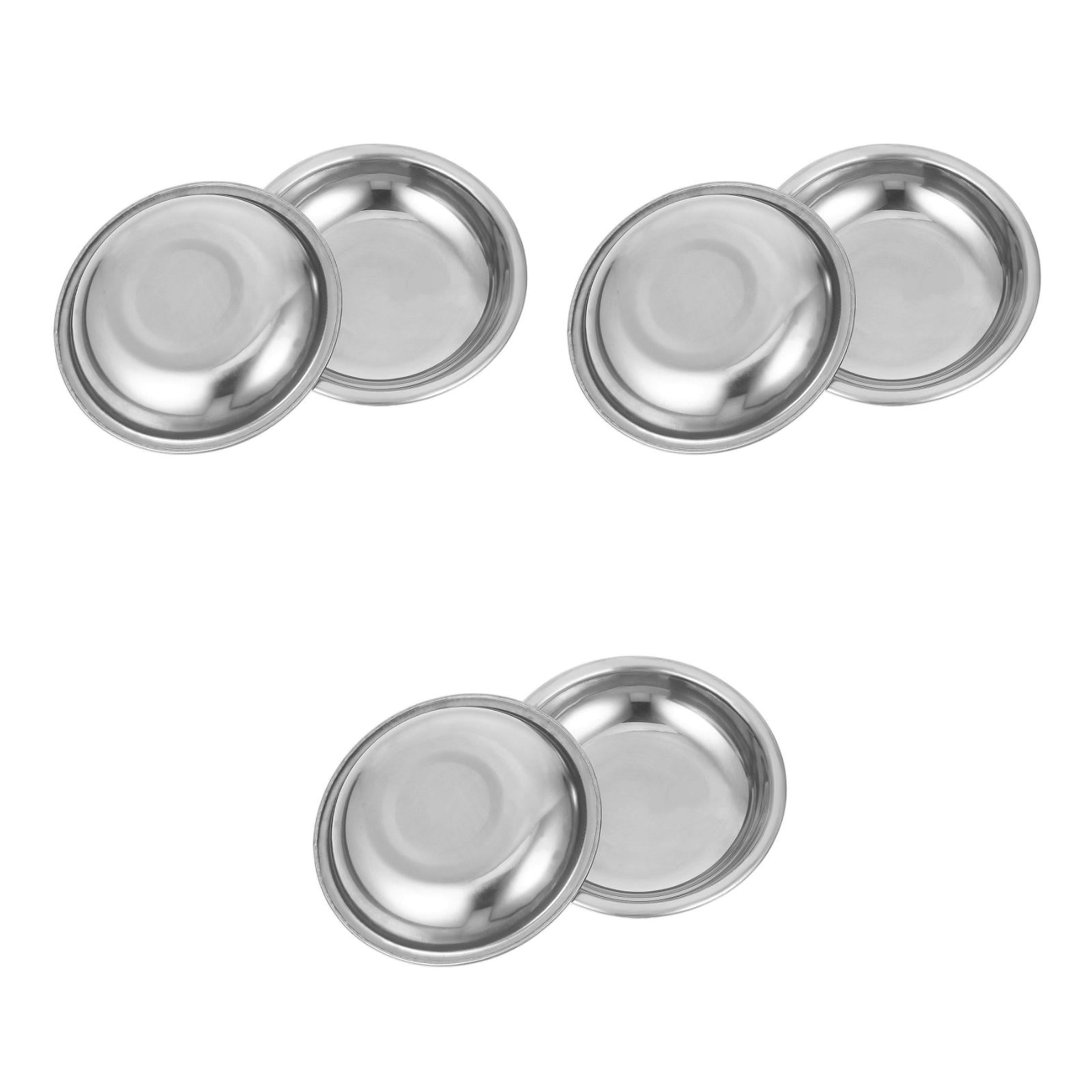 UPGRATOR Masteelf 6 pcs Round Stainless Steel Scale Tray for Jewelry ...