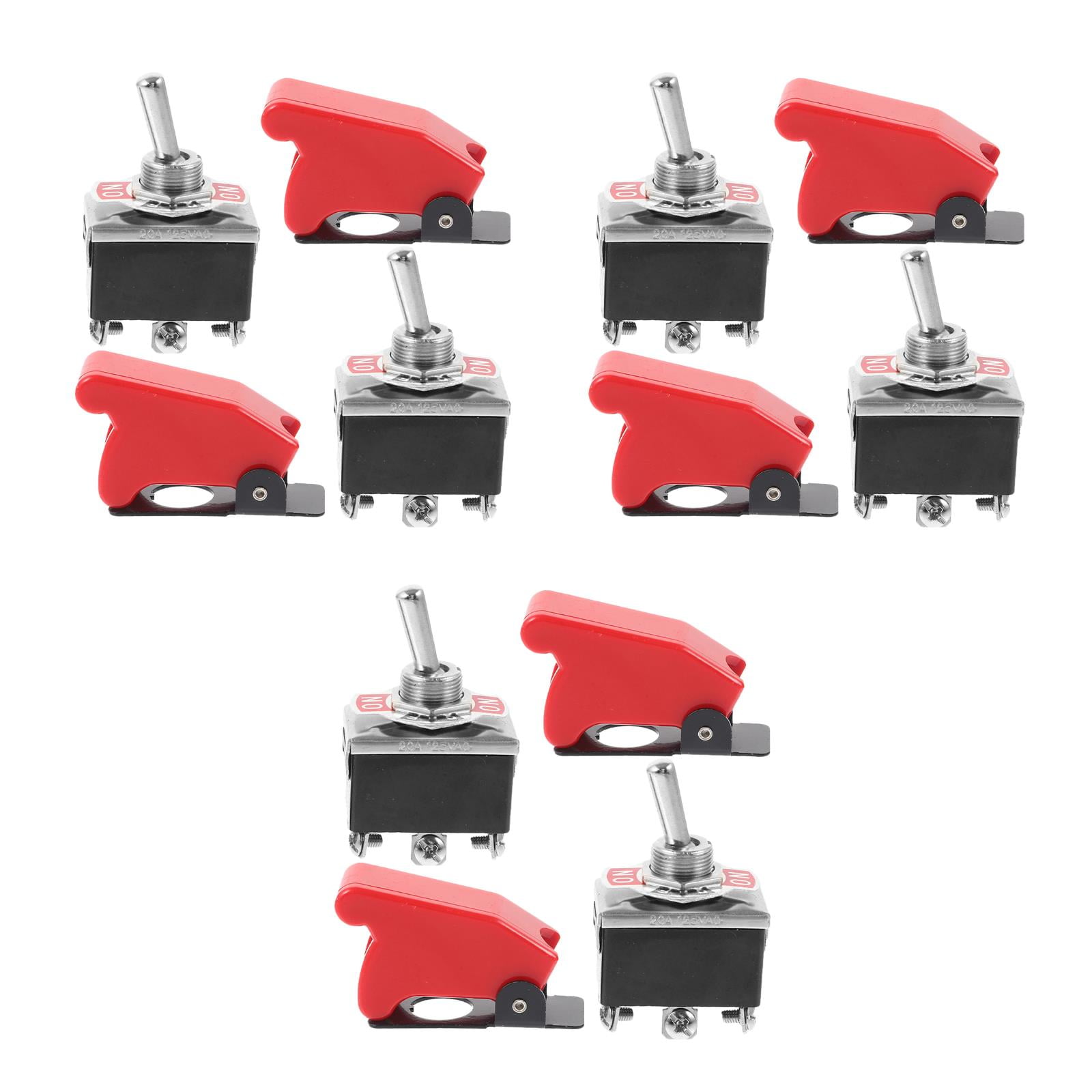 Hemoton 6 pcs Toggle Switches with Guard for Car Marine Truck Heavy ...