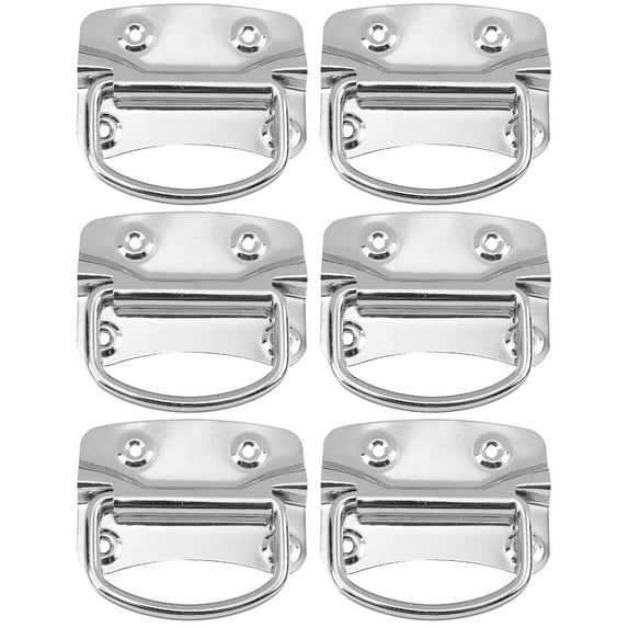Hemoton 6 pcs Toolbox Pull Handle Stainless Steel Folding Pull Handle ...