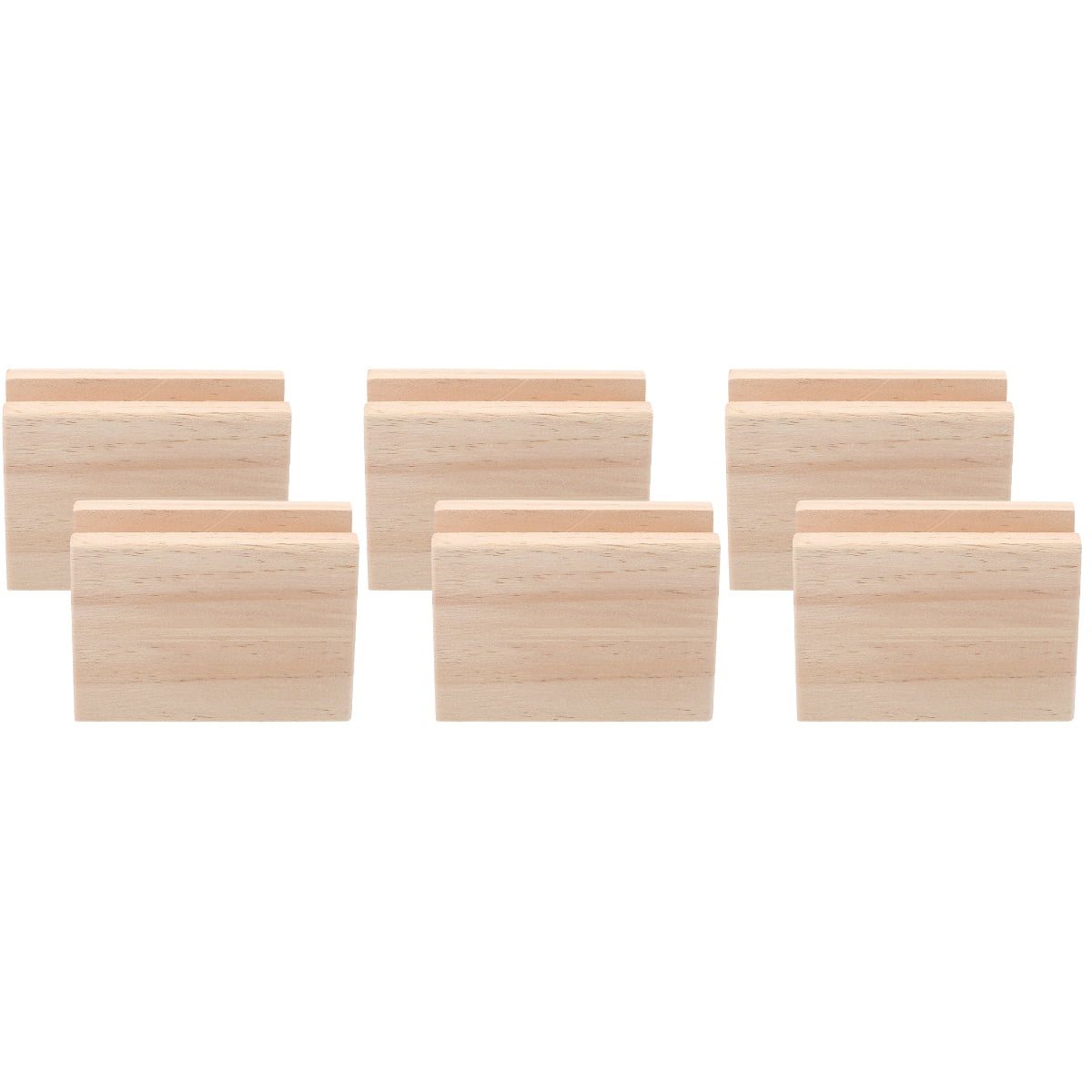 Hemoton 6 pcs Wood Risers Bed Risers Heavy Duty Furniture Lifter Table ...