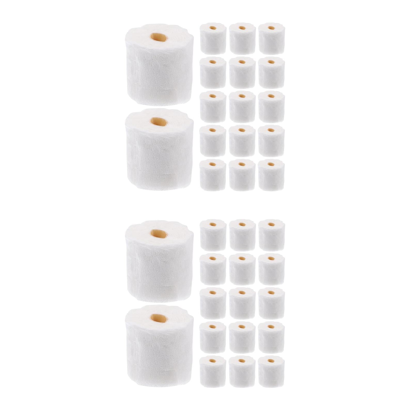 Hemoton 60 PCS Dollhouse Toilet Tissue Mini Paper Towels Miniature ...