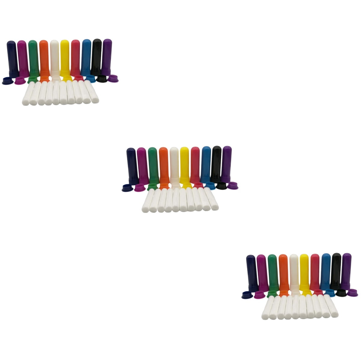 Hemoton 60 Pcs Aromatherapy Blank Nasal Tubes Refillable Empty Tubes ...