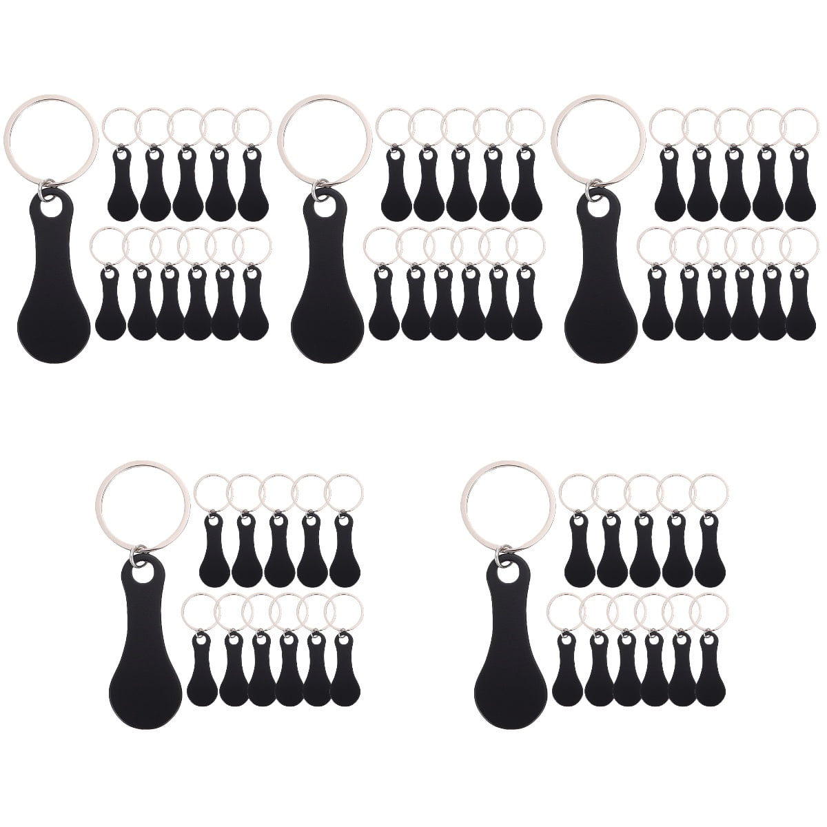 Hemoton 60 Pcs Portable Trolley Tokens Hanging Trolley Tokens with Key ...