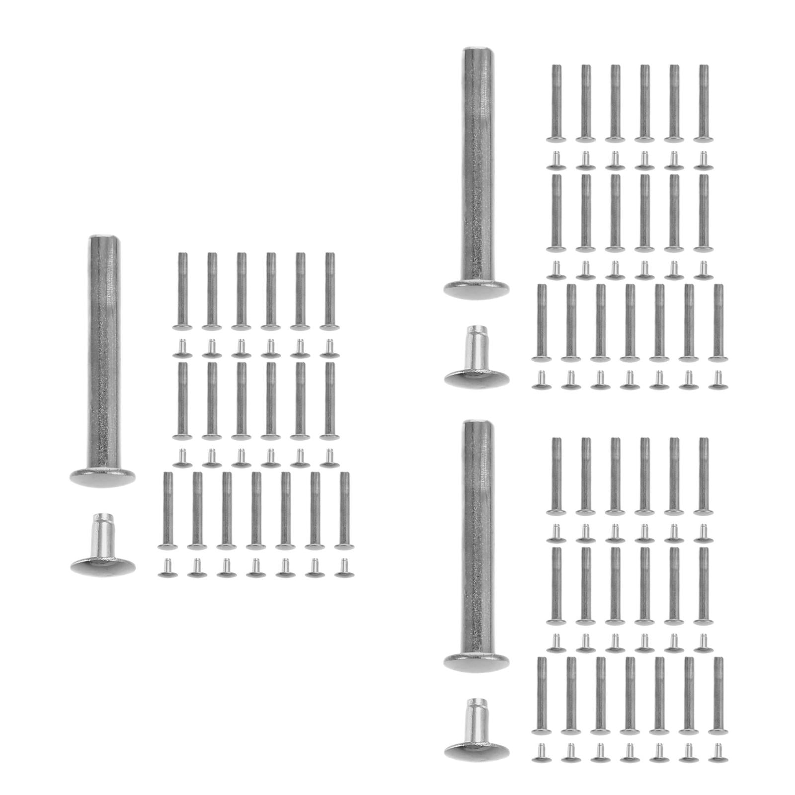 Hemoton 60 Sets Shaft Rivets And Nuts Repair Kit Fastener Nails ...