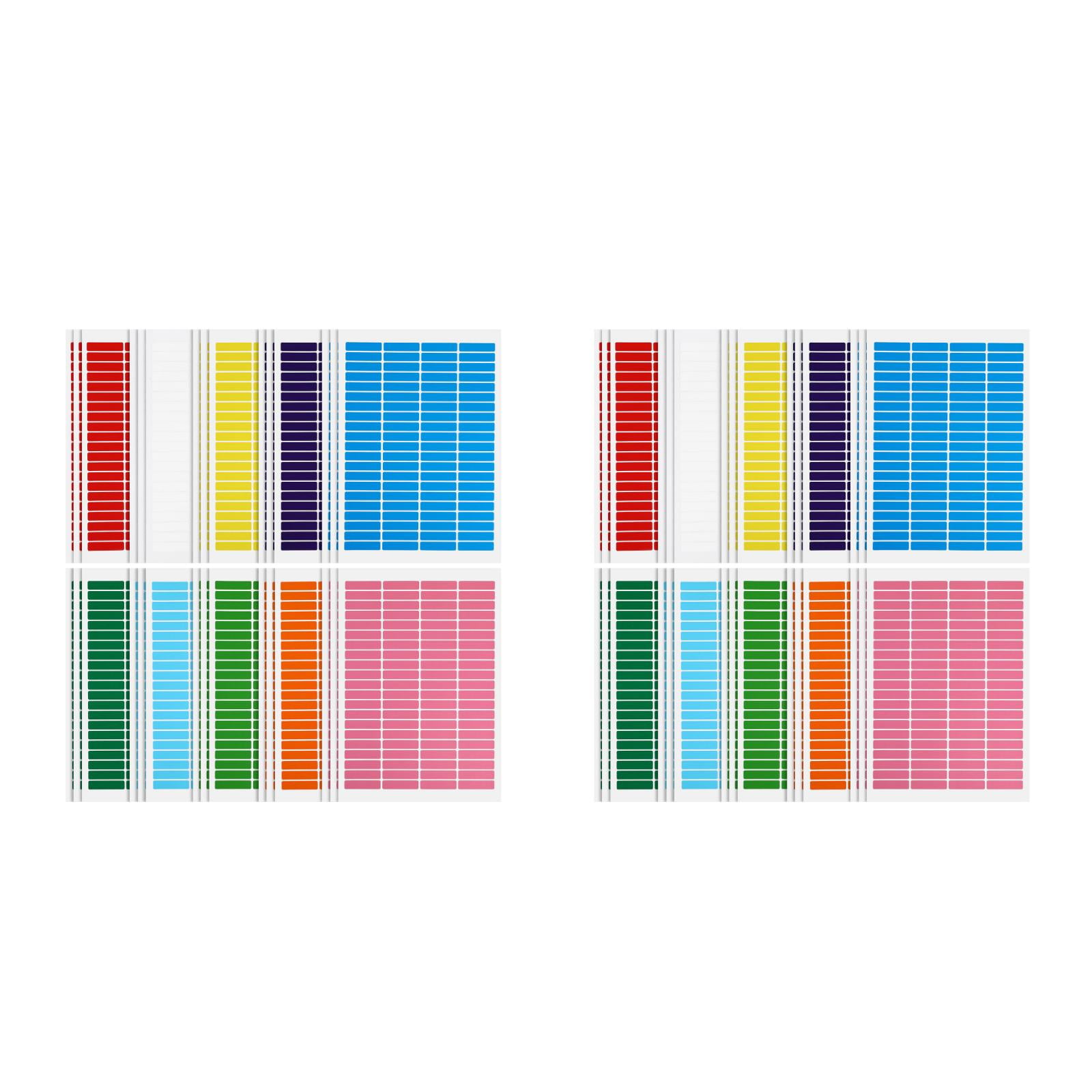 Hemoton 60 Sheets Label Sticker Color Coding Bin Labels Inventory ...