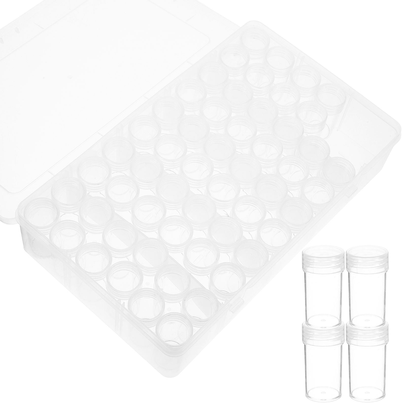 Hemoton 60 Slots Seed Organizer Storage Box Clear Seed Bank Transparent ...