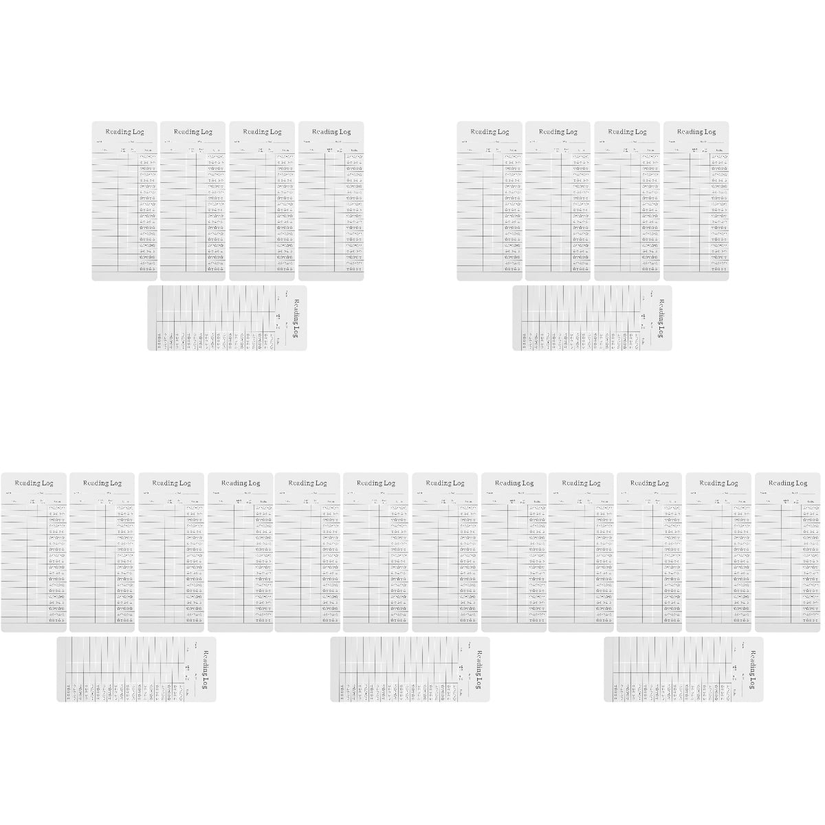 Hemoton 60 pcs Book Journal Reading Log Book Log Reading Journals For ...