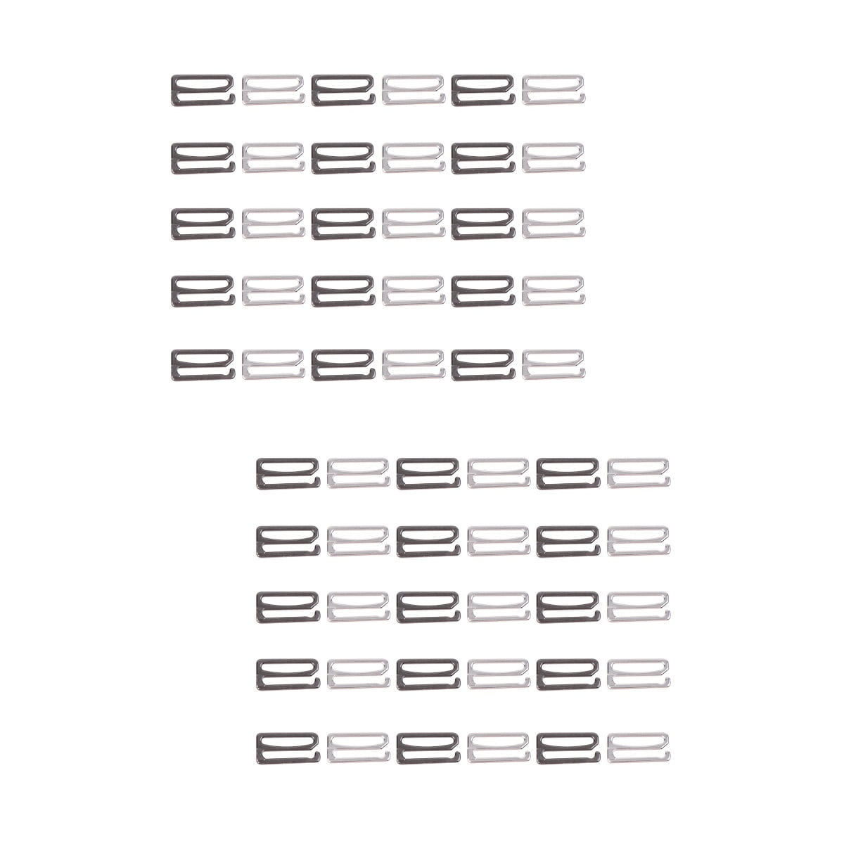 Hemoton 60 pcs Bra Buckle Adjustment Strap Slides Underwear Buckle ...