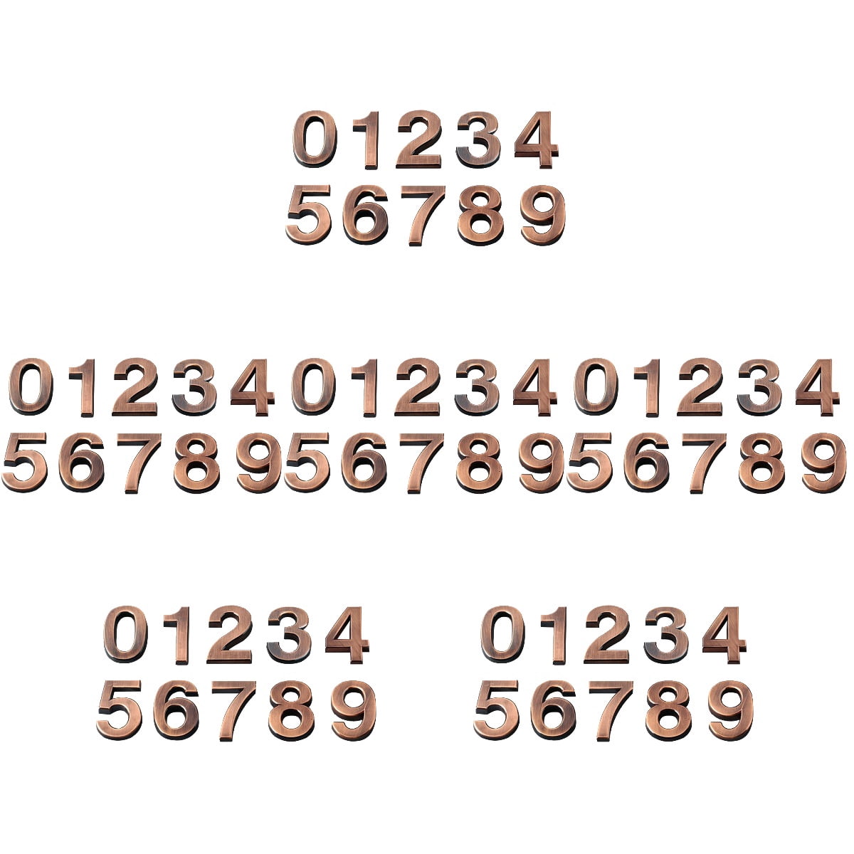 Hemoton 60 pcs Floating Numbers Modern Mailbox Numbers House Numerals ...