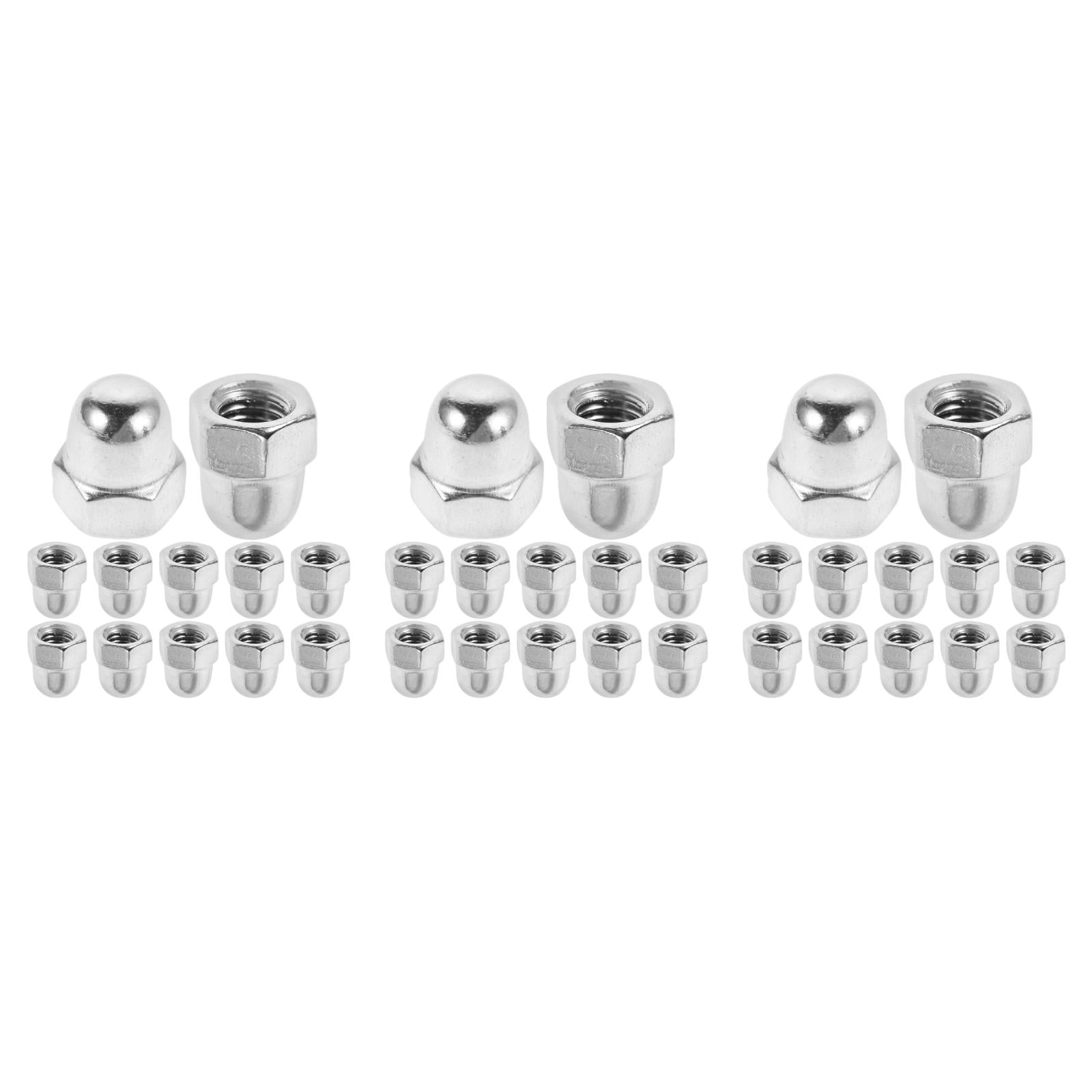 UPGRATOR Worgeous 60 pcs Stainless Steel Bolt Caps for Hexagonal Screw ...