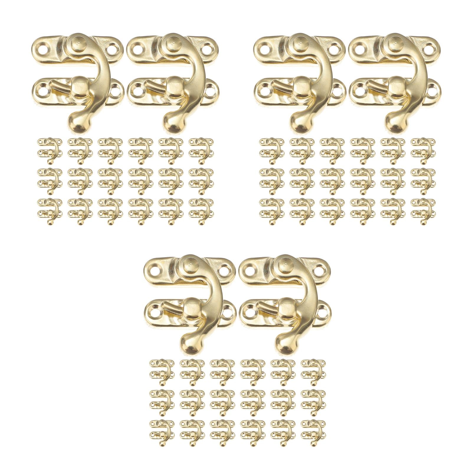 Hemoton 60 pcs Metal Hasp Clasp Latch Lock Antique Box Toggle Latch ...