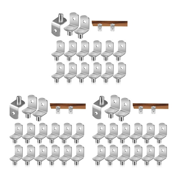 Hemoton 60 pcs Shelf Support Pegs Shelf Pins L Shape Shelf Bracket Pegs ...