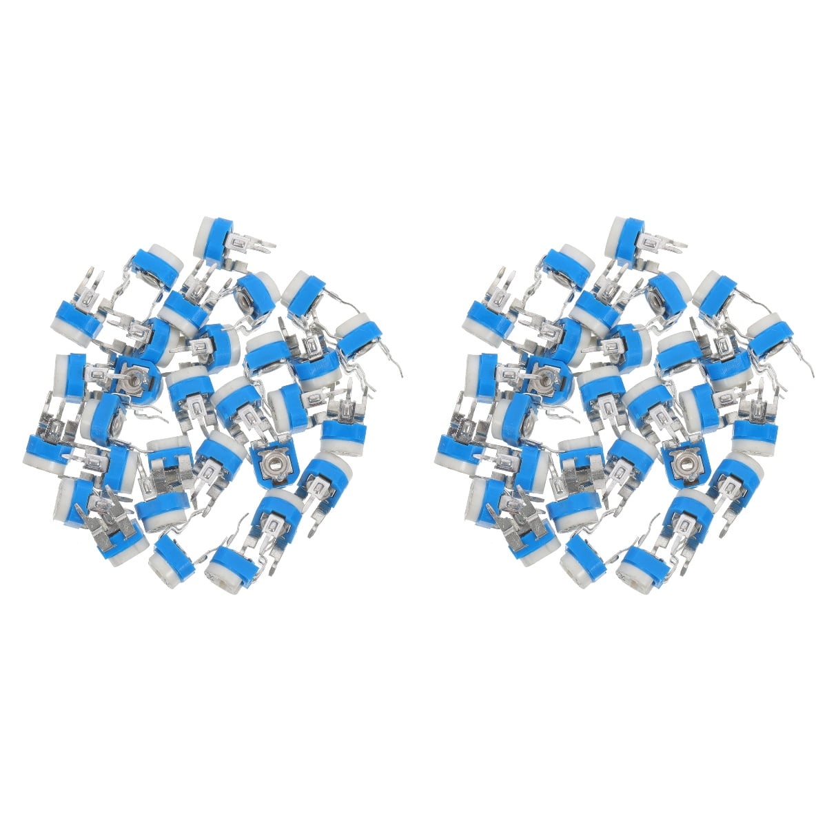 Hemoton 60 pcs Trim Potentiometer Adjustable 2k Ohm Variable Resistor ...