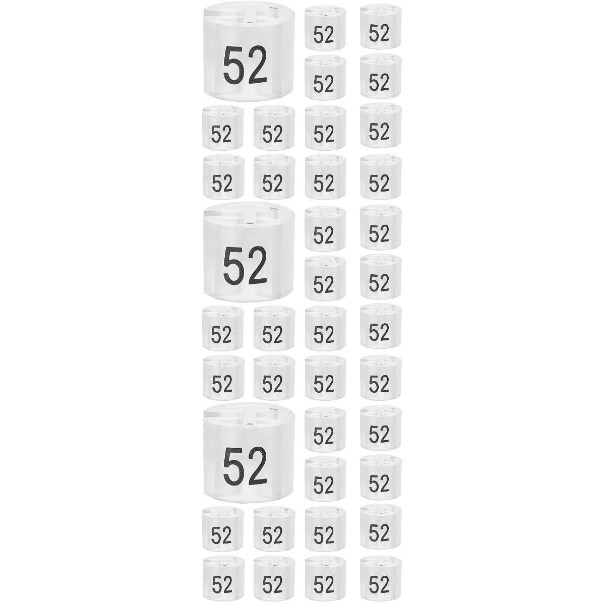 Hemoton 600 pcs Coding Hanger Size Marker Plastic Hanger Size Marker ...