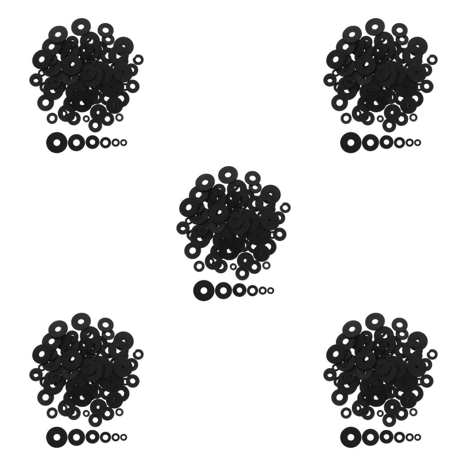 Hemoton 600 pcs Flat Rubber Washers Assortment Vibration Washer For ...