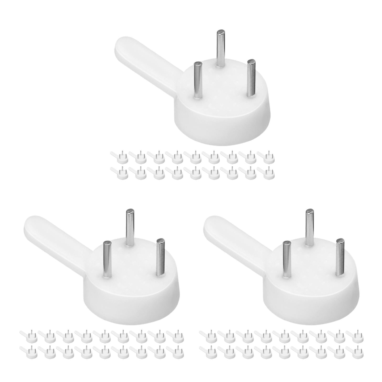 Hemoton 600 pcs Invisible Wall Hooks for Hanging Picture Frames ...