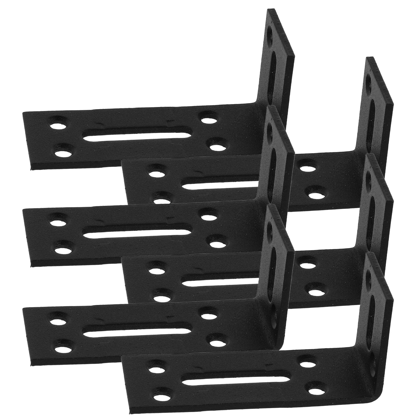 Hemoton 6pcs Adjustable Mounting Brackets Right Angle L-Shape Shelf ...
