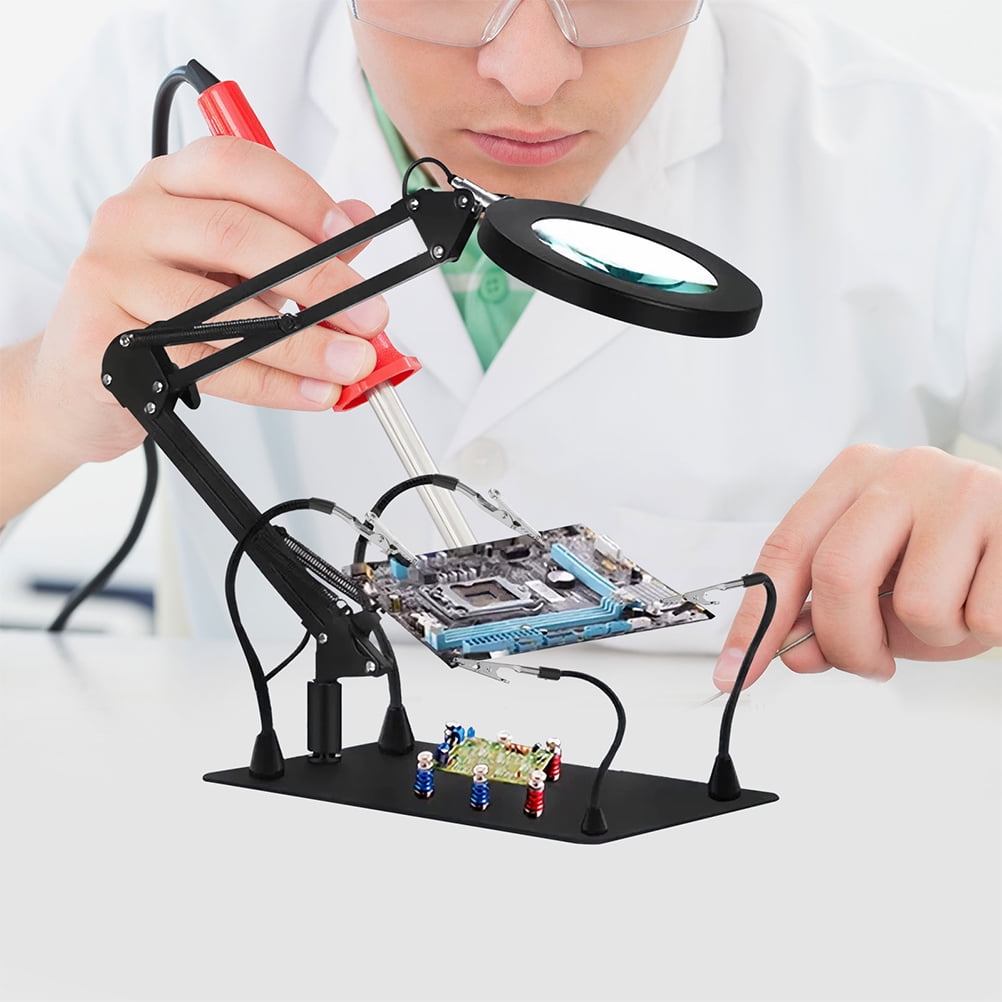 Hemoton 6pcs Adjustable Soldering Arm Iron Alligator Clamps For ...