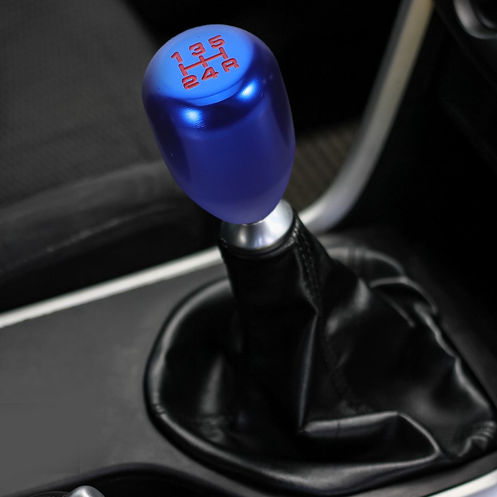 Hemoton 6pcs Aluminum Alloy Gear Shift Knob Manual Shifter 5-Speed Gear ...