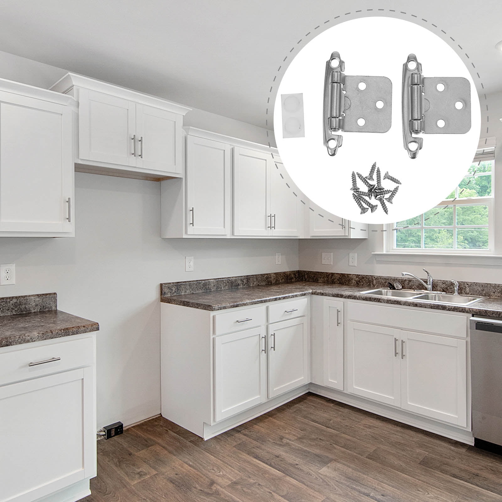 Hemoton 6pcs Cabinet Door Spring Hinge 1/2 Inch Self Closing Spring ...