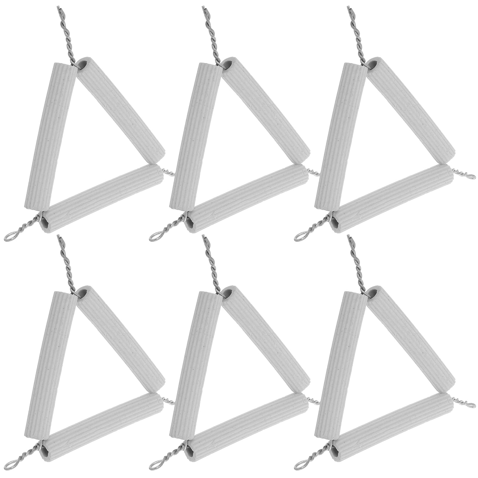 Hemoton 6pcs Ceramic Crucible Triangle Stand for Lab Heating ...