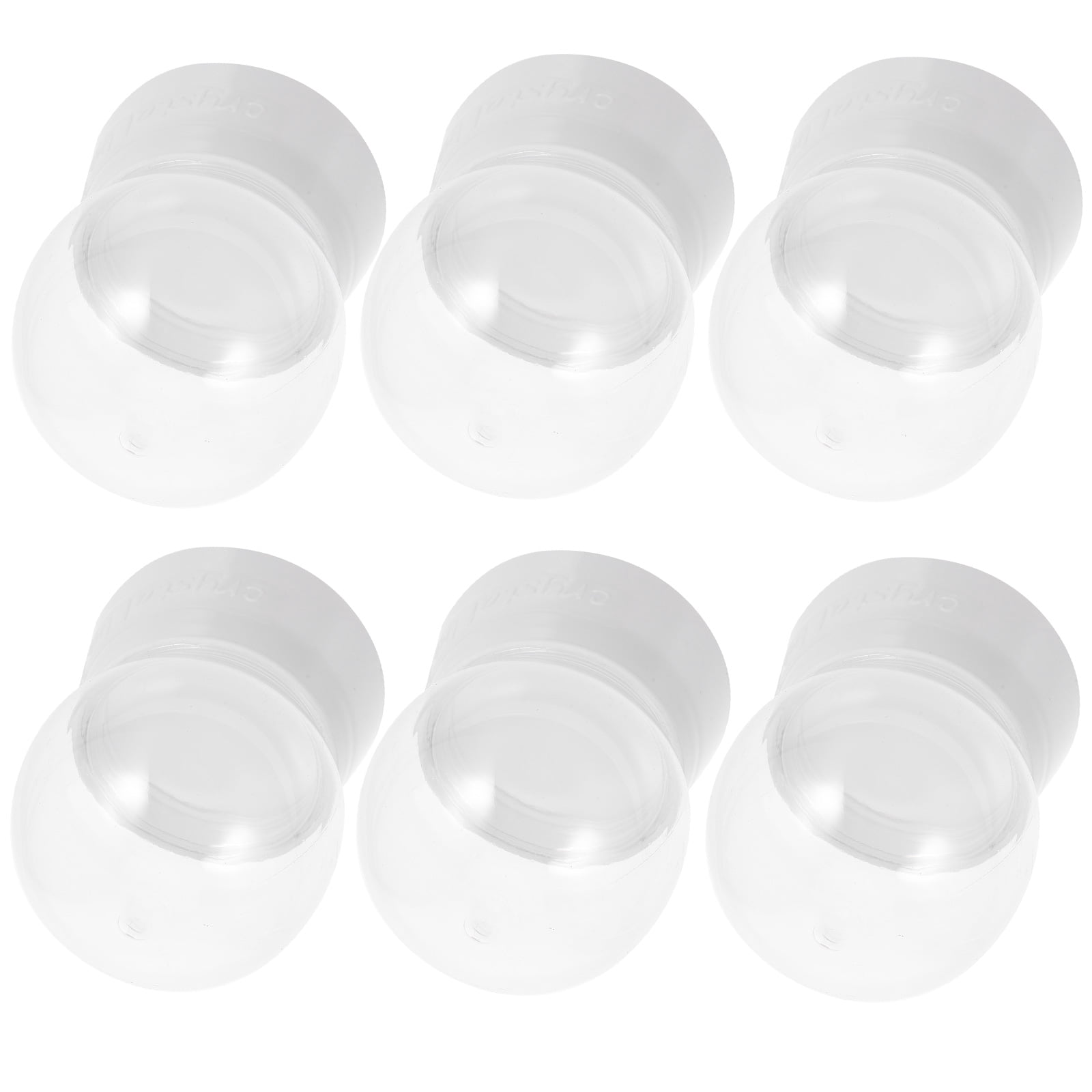 HEMOTON 6pcs Plastic Snow Globes for Kids Crafts Clear Fillable ...