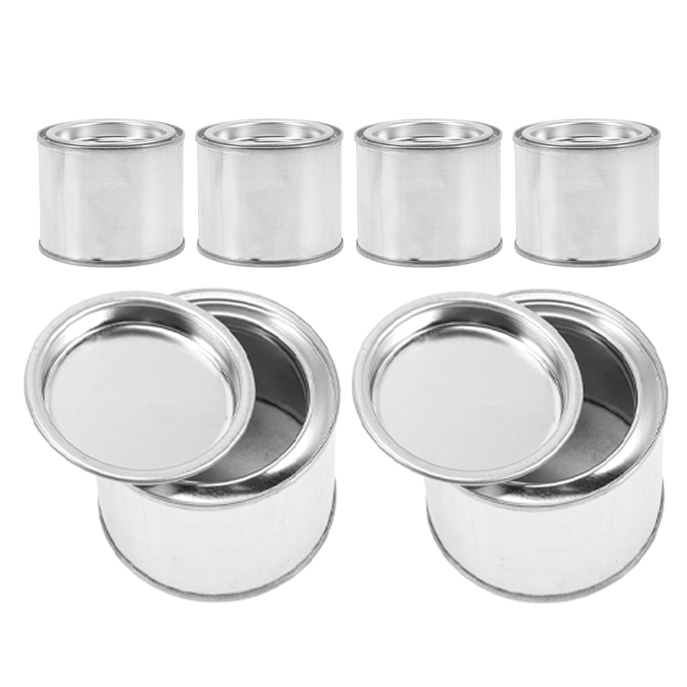 Hemoton 6pcs Empty Metal Paint Cans with Lids for DIY Projects Arts and ...