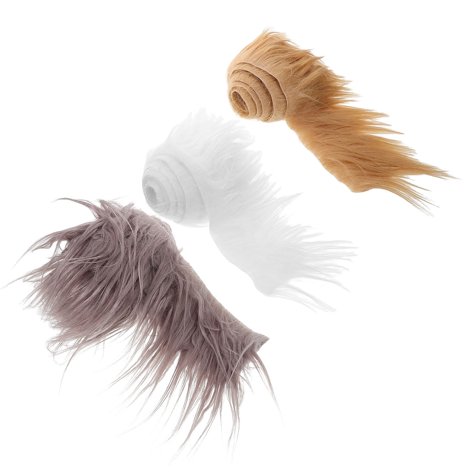 Hemoton 6pcs Faux Fur Trim Soft And Fluffy Fabric For Various Creative ...