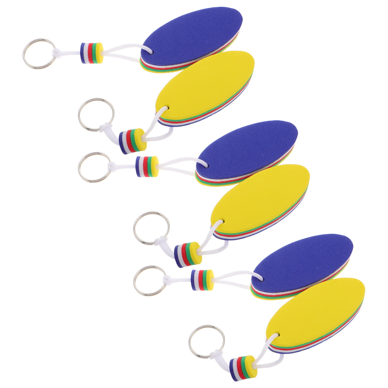 Hemoton 6pcs Floating Boat Key Keychain Float Boating Key chain Rescue ...