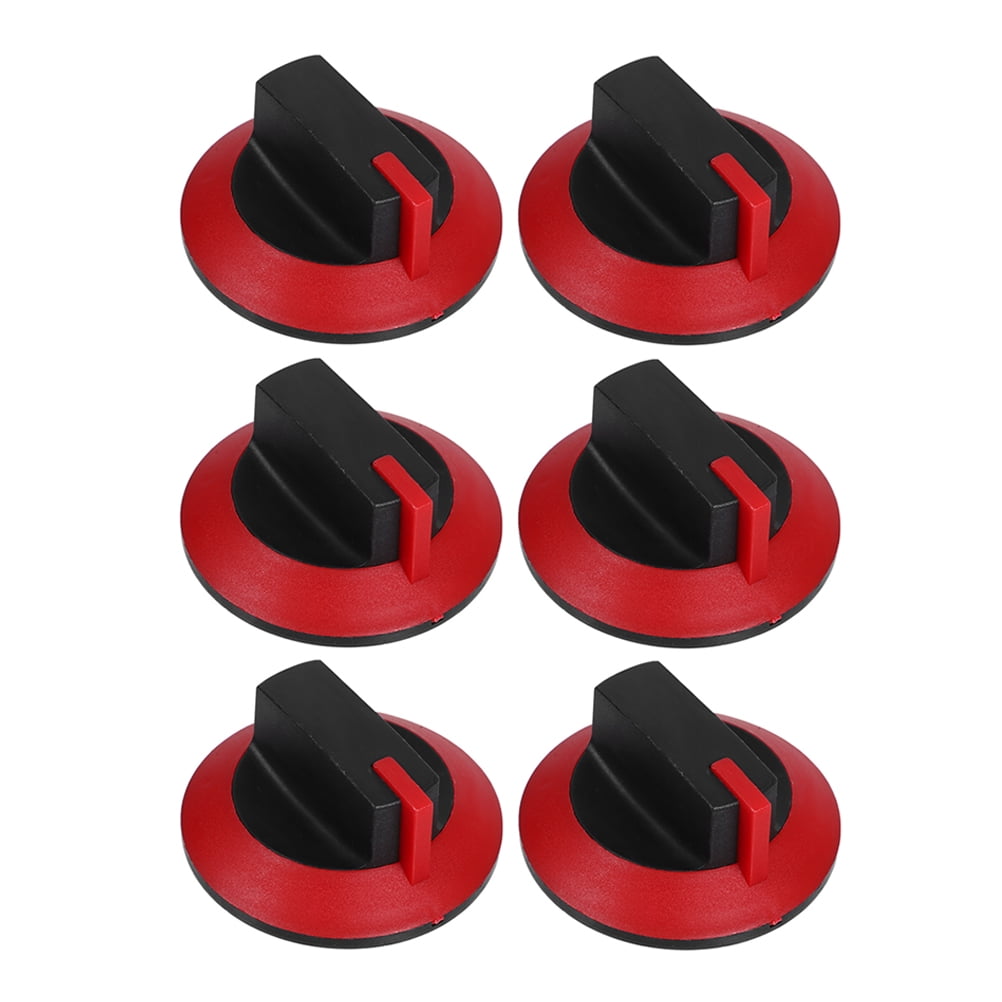 HEMOTON 6 Pack Plastic Stove Control Knobs for Gas and Electric Cooktops Multi Color High ...