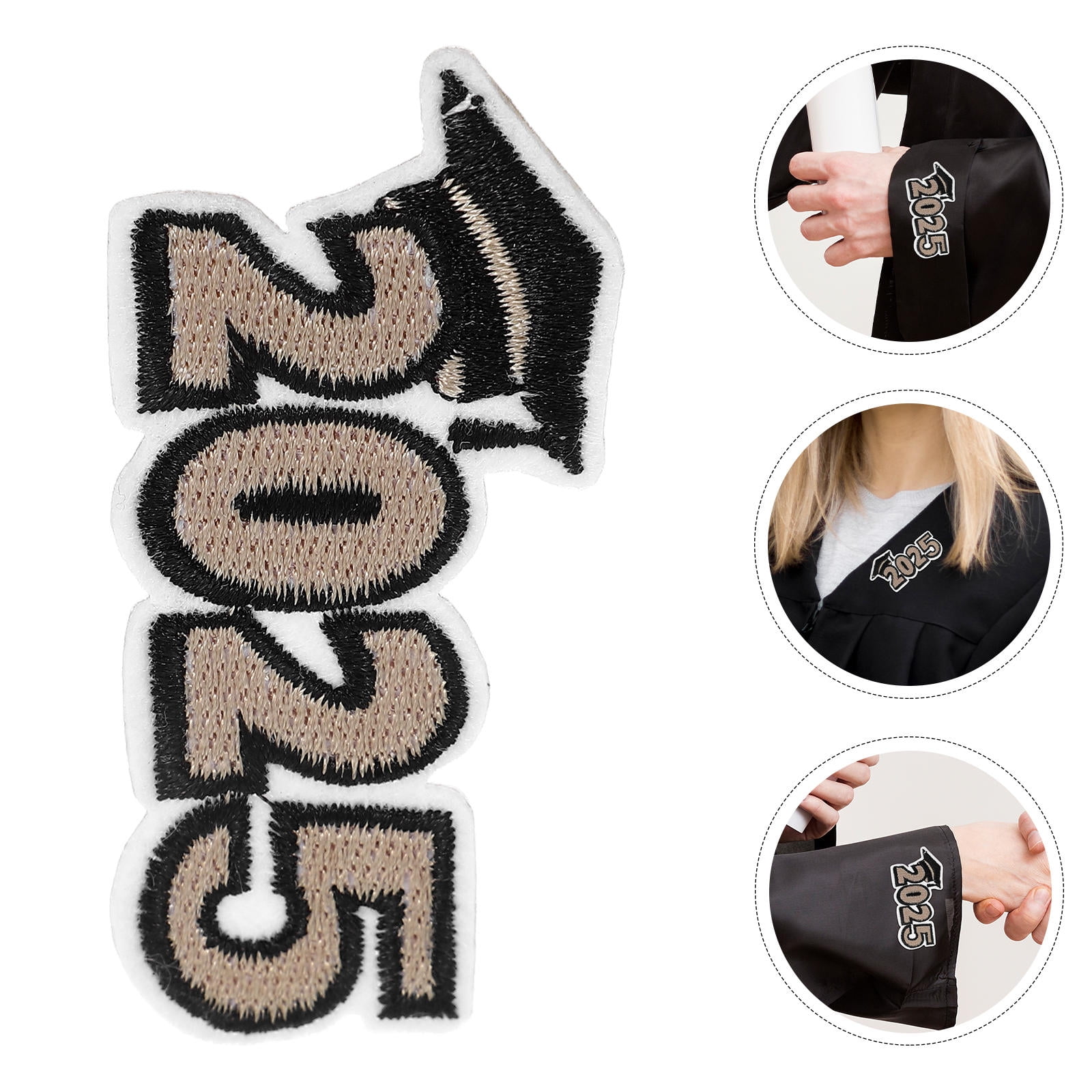 RENACLIPY Retro Embroidered Patches Graduation Season 2025 6Pcs ...