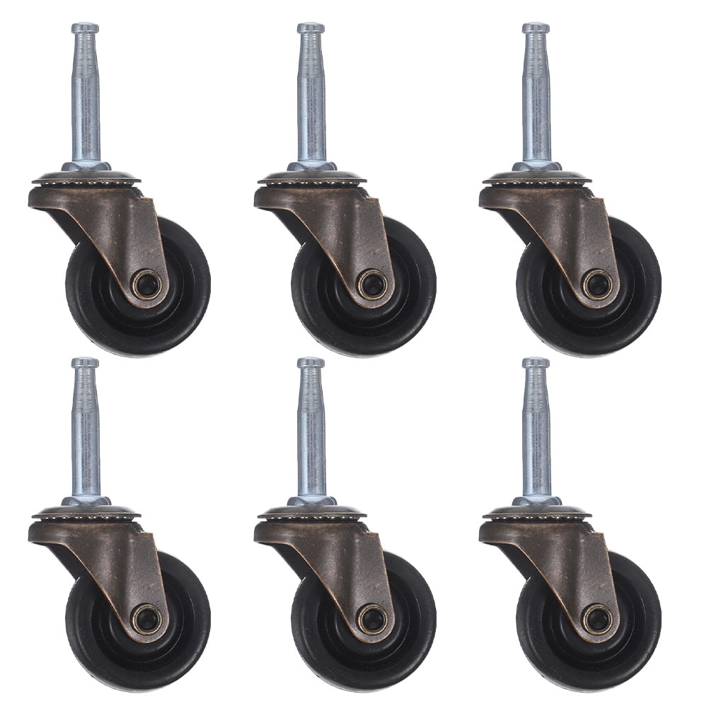 Hemoton 6pcs Heavy Duty Caster Wheels For Furniture Swivel Casters For ...