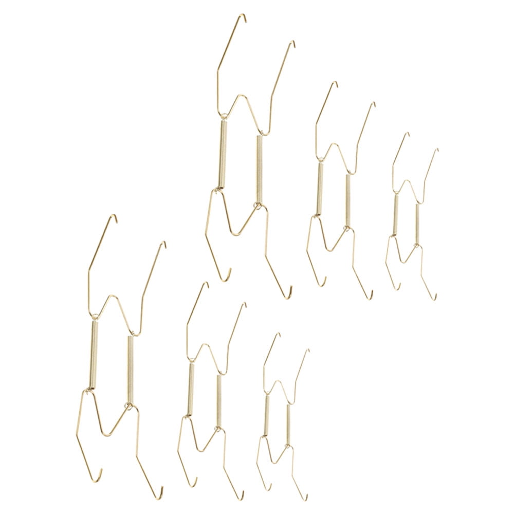 Hemoton 6pcs Invisible Plate Hangers for Wall Display Decorative Plate ...
