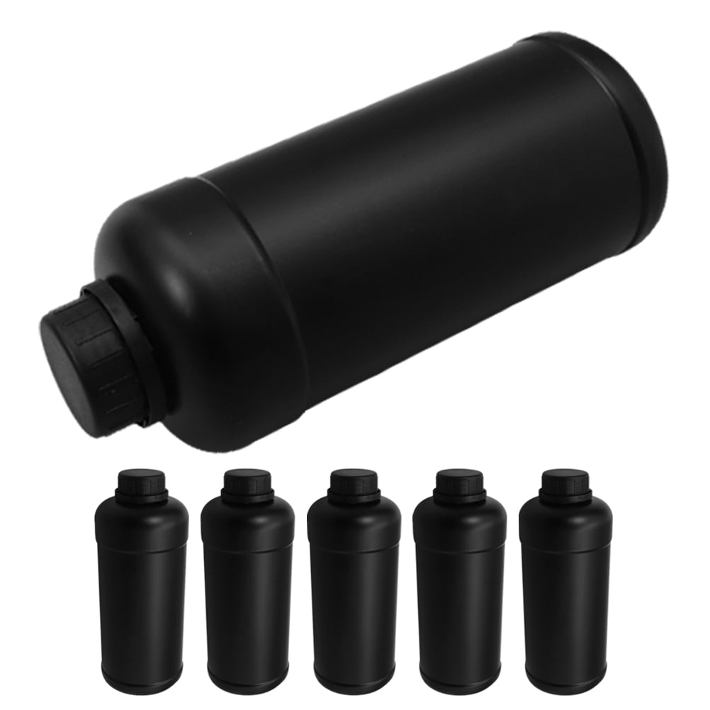 Hytrove Chemical Reagent Bottles Plastic Black 6Pcs 8.7X3.5X1.6In ...