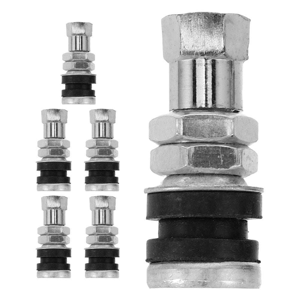 Hytrove Air Valve Stems Metal Valve Stem Silver 6pcs Leak-Proof for ...