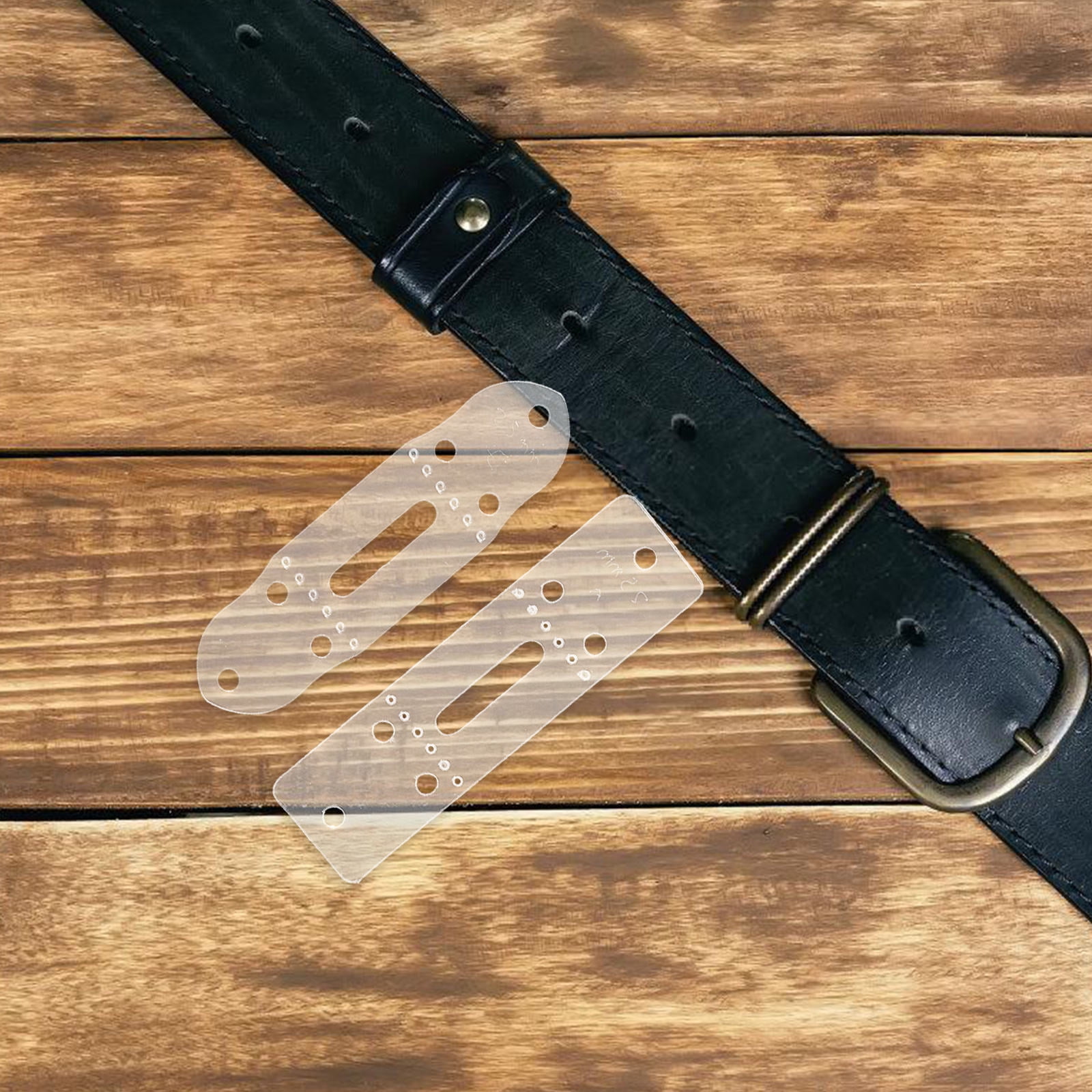 Hemoton 6pcs Leather Carft Belt Punching Template Belt Buckle Holes ...