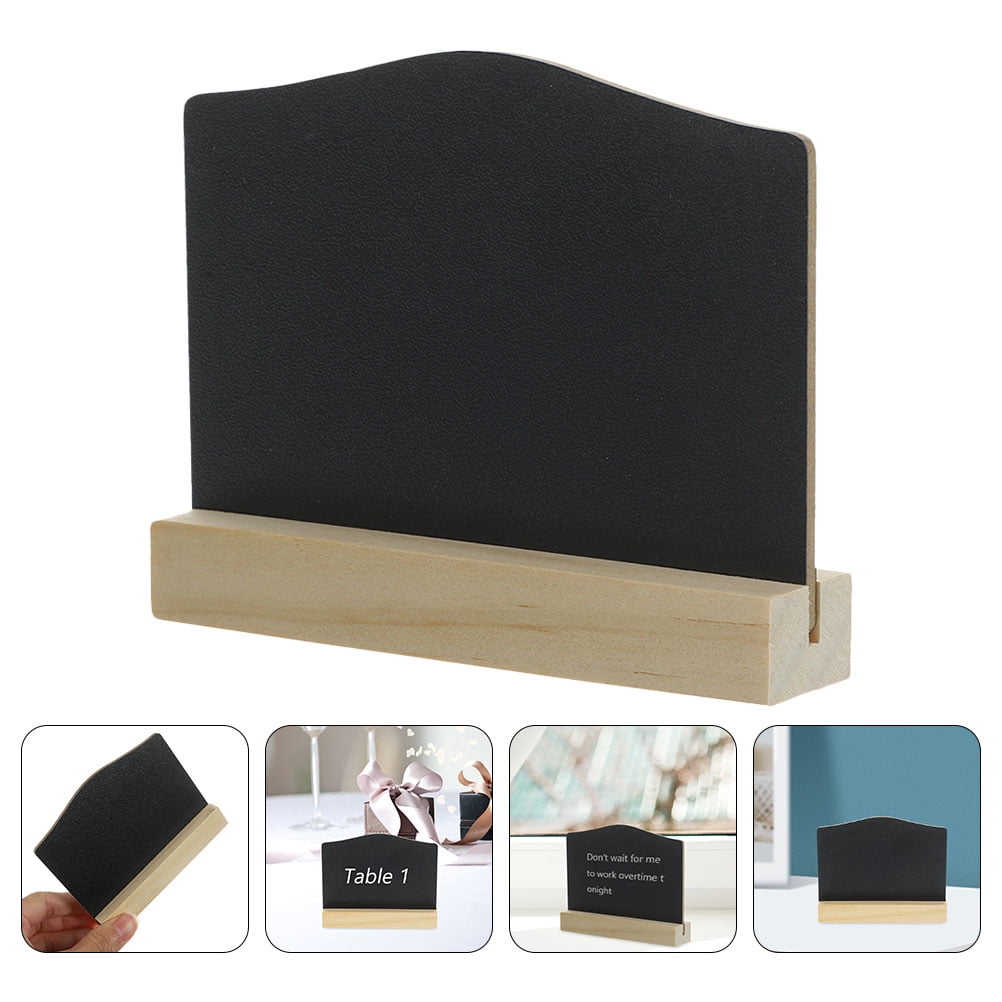 HEMOTON 6pcs Mini Chalkboard Signs Double Sided Small Chalk Boards with ...