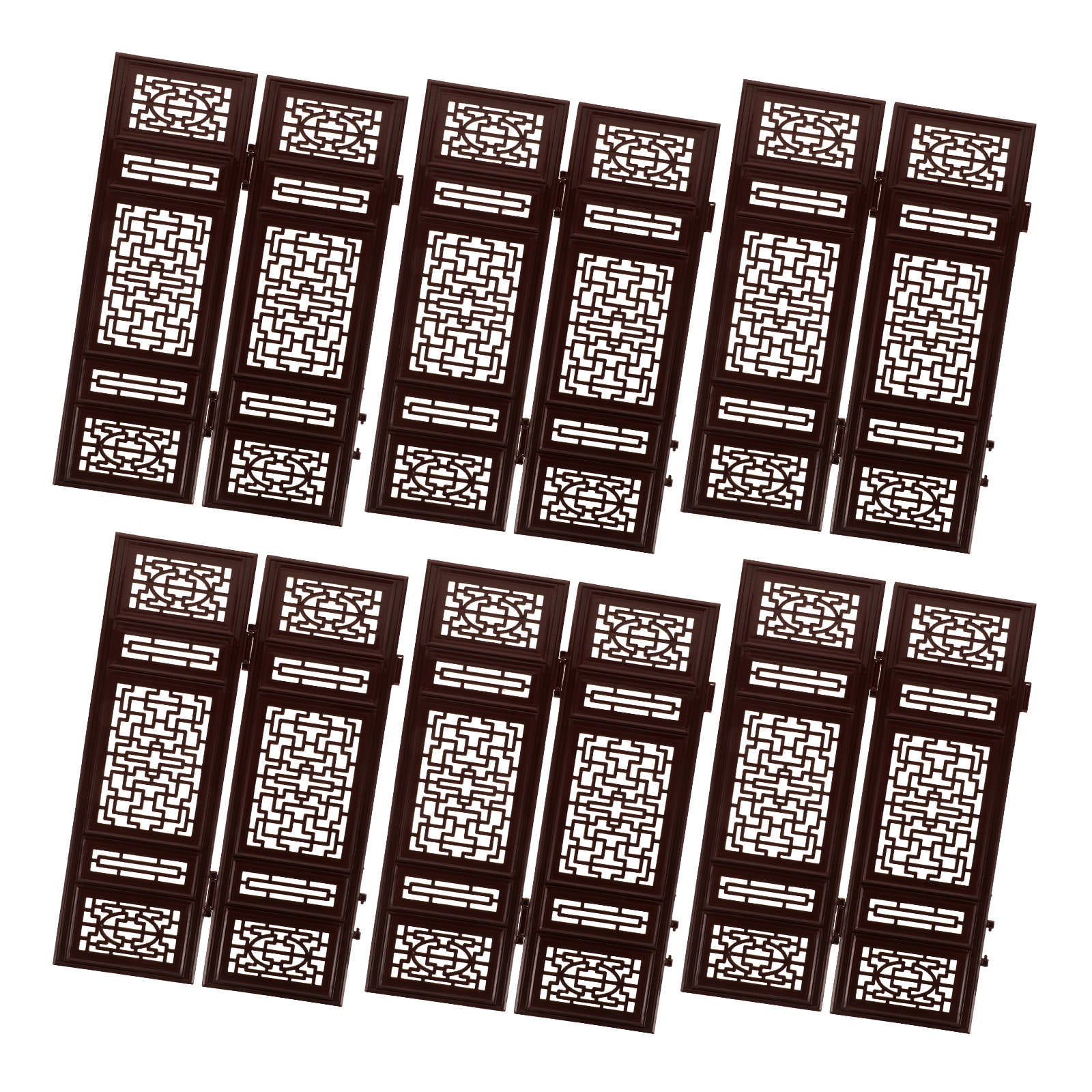 Hemoton 6pcs Mini Screen Folding Room Divider Dollhouse Wall Divider ...