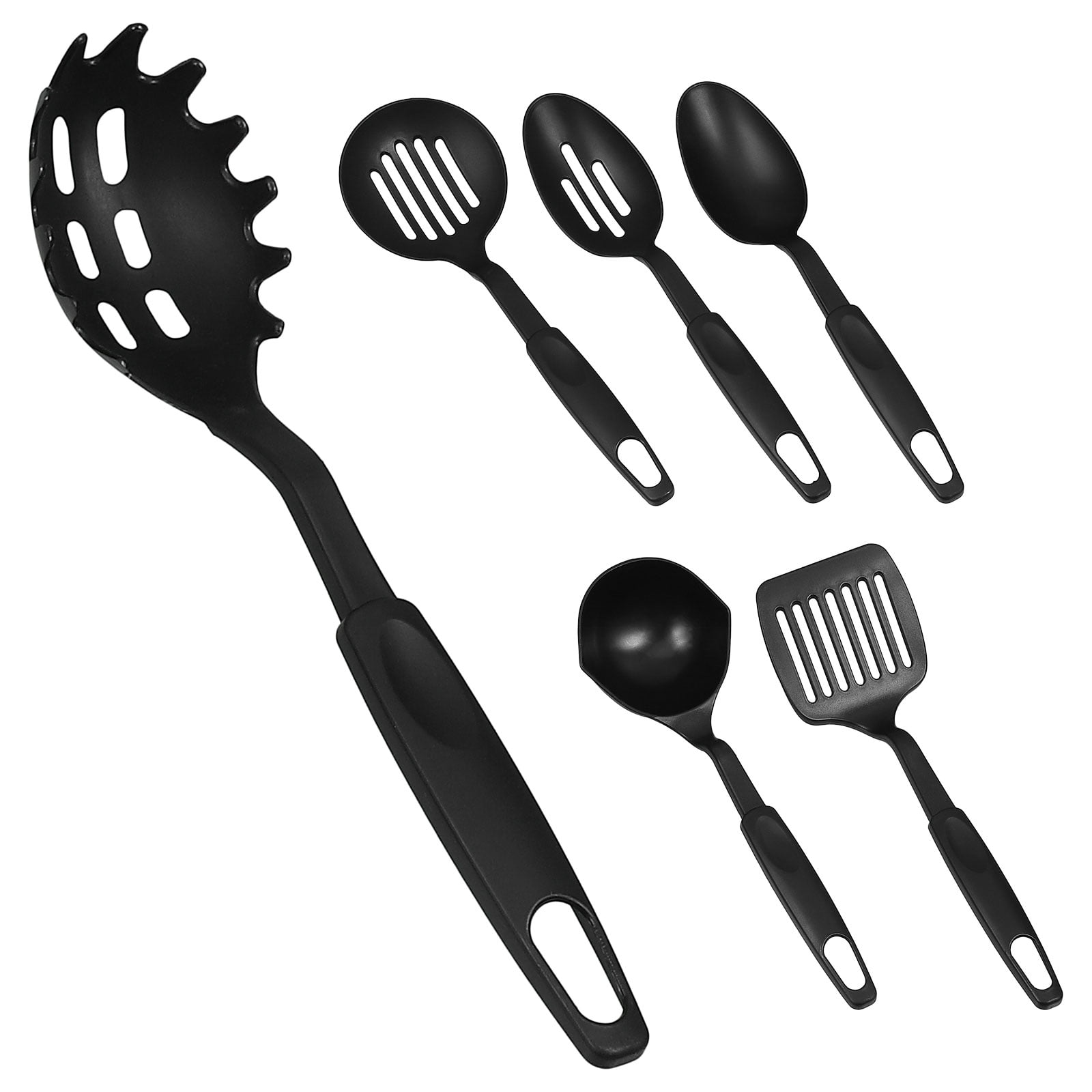 Hemoton 6pcs Nylon Kitchen Utensil Set Includes Spoon Spatula And Ladle ...