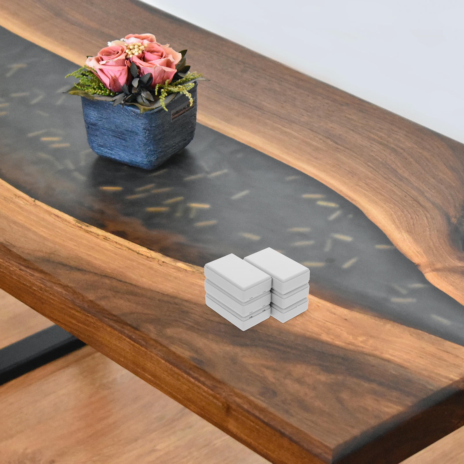 DEEPCRAFF Portable Safe Box Secret Storage Box Light Grey 6Set Dual ...